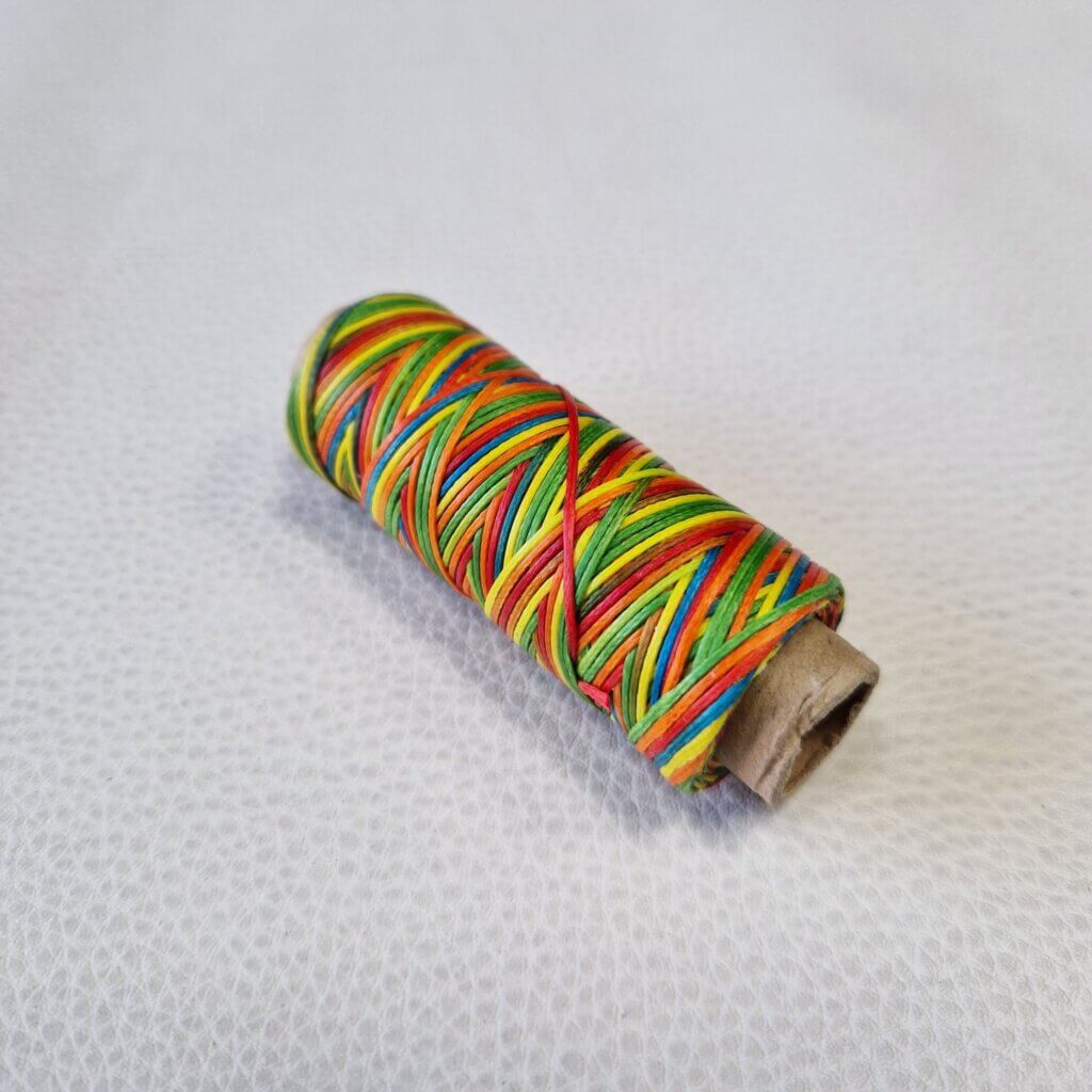 Waxed yarn - multi-color, 1mm, 50m - Revaris